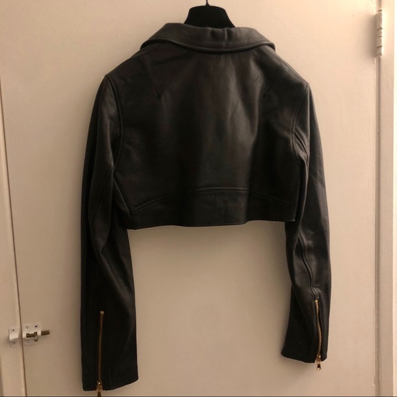Moschino | Jackets & Coats | Moschino Leather Jacket | Poshmark